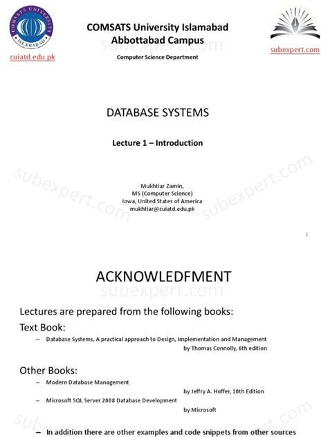 Lecture 1 Introduction Pdf Databases Relational Model