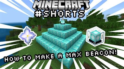 How To Make A Fully Powered Beacon Minecraft Shorts YouTube