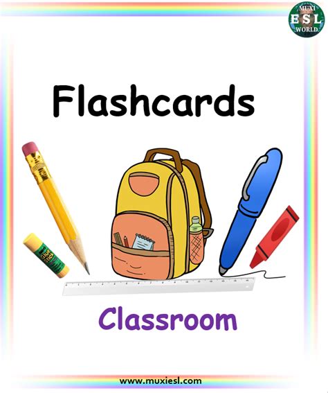 Classroom Objects Flashcards