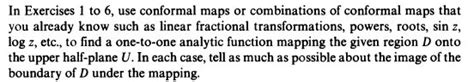 Solved In Exercises To Use Conformal Maps Or Chegg