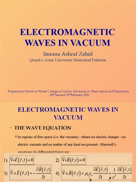 Electromagnetic Waves Pdf Waves Polarization Waves