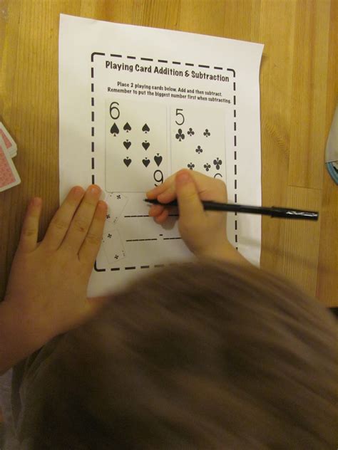 Life In The Unknown Playing Card Addition Subtraction