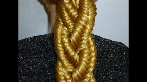 Плетение волос косичек Косичка Рыбий хвост Красивая причёска для средних длинных волос в школу