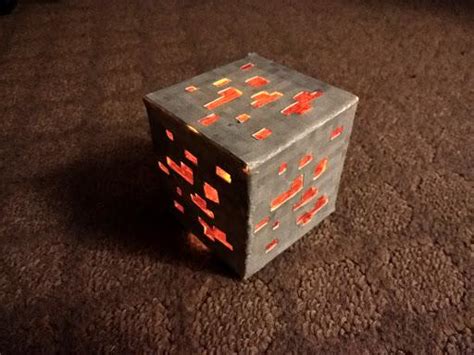 I Made A Redstone Lamp Irl R Minecraft