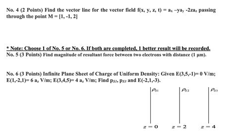 Solved No Points Find The Vector Line For The Vector Chegg Com