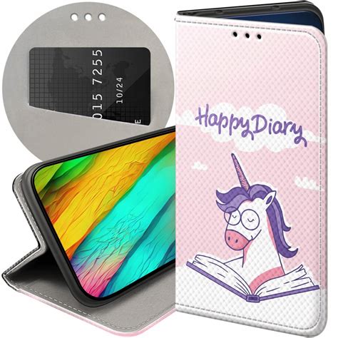Etui Z Klapką Do Xiaomi Redmi Note 8T Wzory Jednorożec Bajki