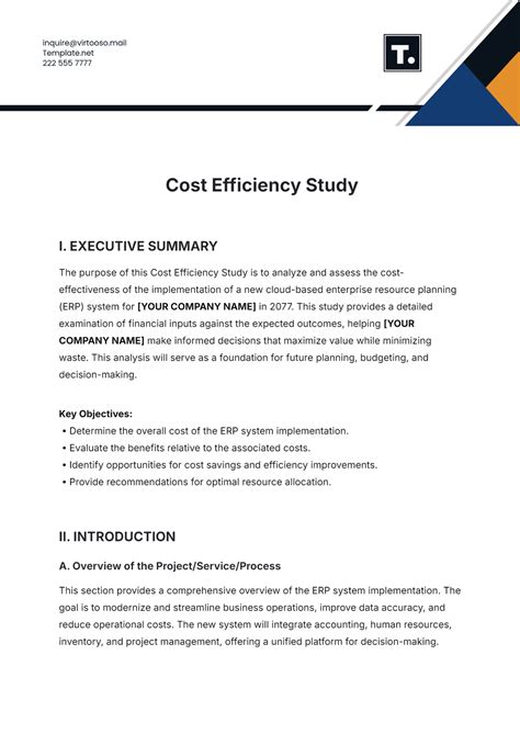 Free Cost Benefit Analysis Templates Editable And Printable