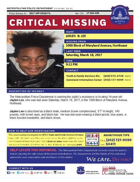 Frozen Tropics 14 Year Old Jaylen B Lee Is Missing [update Hes Been Located]