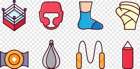 권투 아이콘 세트 Png Pngwing