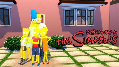 👉 Visitamos A Los Simpsons En Los Sims 4 Youtube