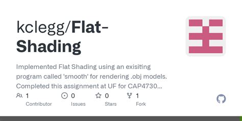 Github Kcleggflat Shading Implemented Flat Shading Using An