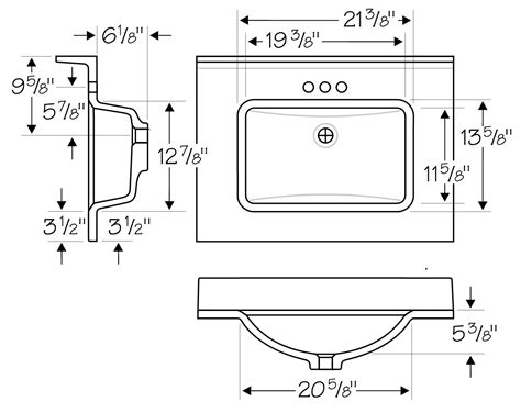 Standard Bathroom Sink Dimensions