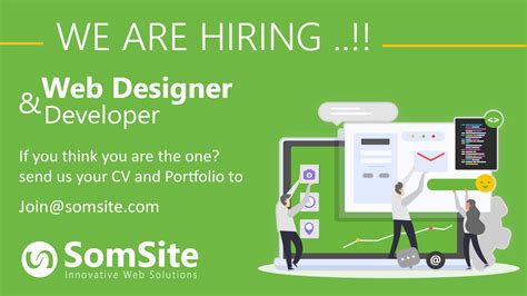 Job Opportunity Web Designer Somsite