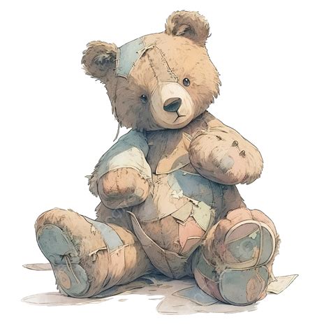 Desenho De Ursinho De Pelúcia Vintage Png Urso De Brinquedo Urso
