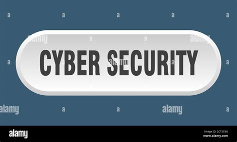 Cyber Security Button Rounded Sign Isolated On White Background Stock Vector Image And Art Alamy
