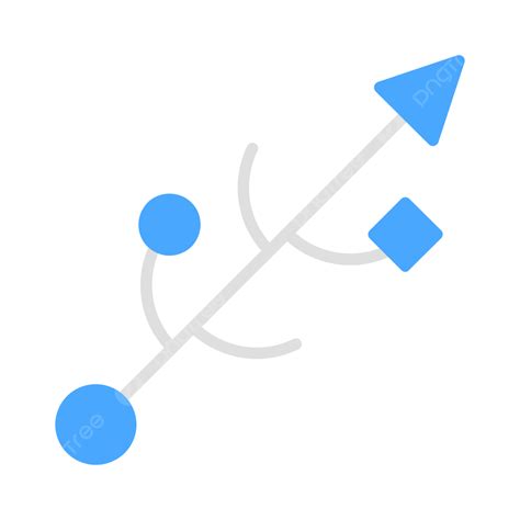 Icono Plano Del Conector Usb Vector Png Adaptador Conector Disco