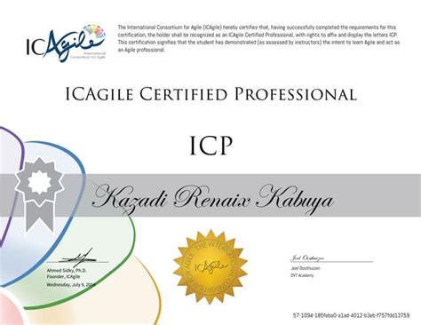 Agile Certificate Ppt