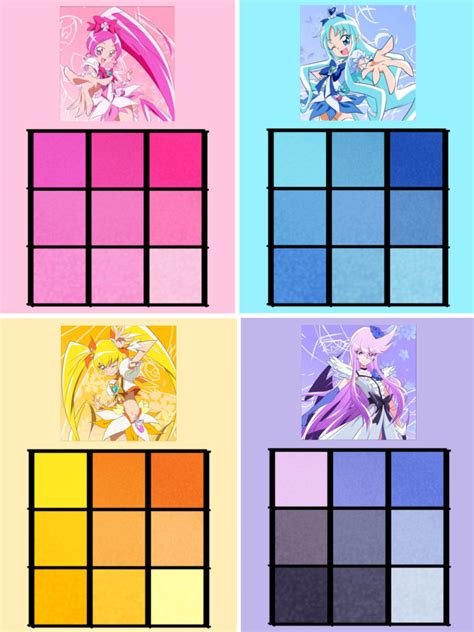 Heartcatch Precure Color Palettes By Ashleyredsheep On Deviantart