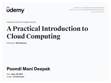Mani Deepak On Linkedin Udemy Cloud Certification