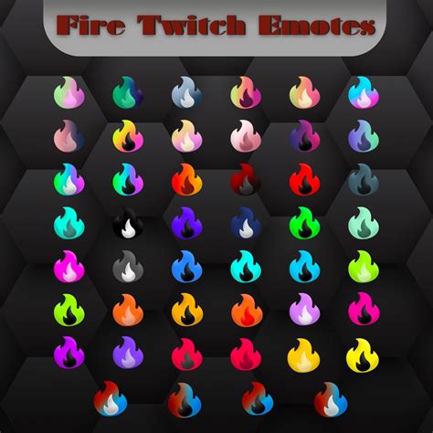 Fire Emotes Sub Badges Twitch Emotes Discord Emotes Bit Badges