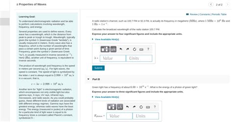 Solved A Review Constants Periodic Table View Available