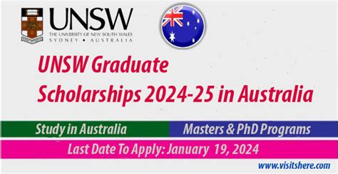 Unsw Graduate Scholarships 2024 25 In Australia Fully Funded