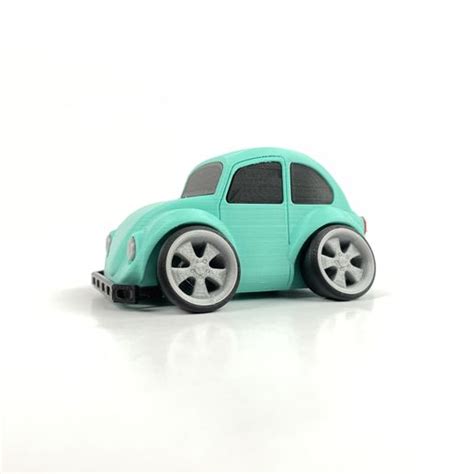 🪲 Tooned Vw Beetle Model Kit・ Stl File For 3d Printing・cults