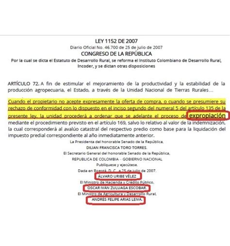 Harol Martinez Nieto On Twitter Mor Lee Esta Ley Firmada Por Tu