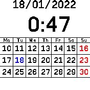 TimeCal Feature Request Configure If Week Starts On Monday Or