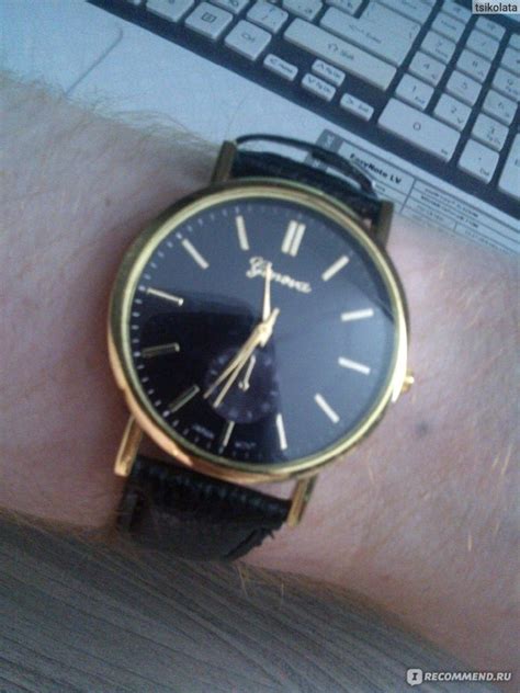 Часы наручные кварцевые Aliexpress Men's Roman Numerals Faux Leather ...