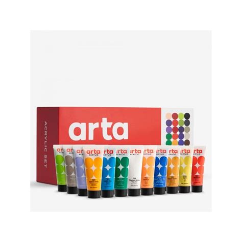 Arta Acrylic Paint Tube Box Set 36 X 22ml