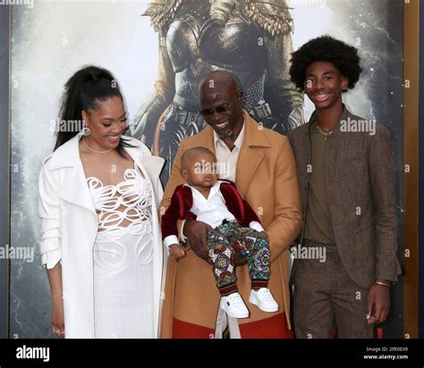 Los Angeles Ca 14th Mar 2023 Riza Marie Fela Hounsou Djimon