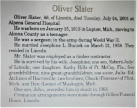 Oliver Slater 1915 2001 Find A Grave Memorial