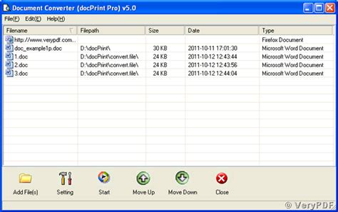 A Guide To Use Docprint Document Converter With Gui Verypdf Knowledge