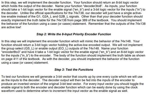 In This Step We Will Implement The Decoder Function Chegg