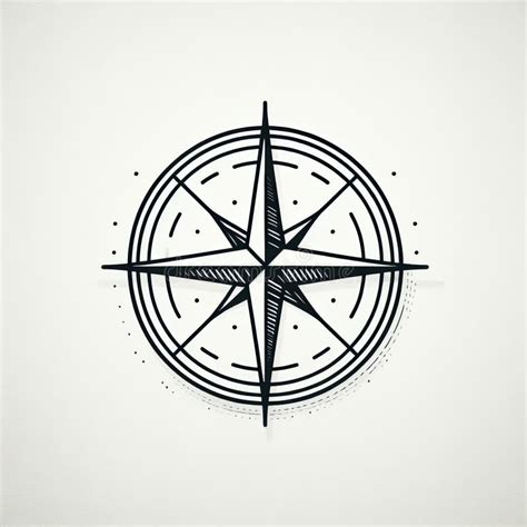 Vintage Compass Rose Symbol Stock Illustration Illustration Of Logo