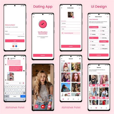Abhishek Patel On Linkedin Im Excited To Share My Latest Dating App Design This App Features A