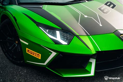 Lamborghini Aventador Roadster Racing Wrap Wrapstyle