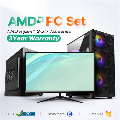 AMD Desktop Computer Full Set Athlon Ryzen Series Octa Core Ghz Frequency G RAM TB