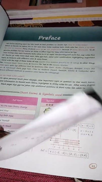 Maths Made Ejee Class Notes In Handwriting Formate Maths Pw