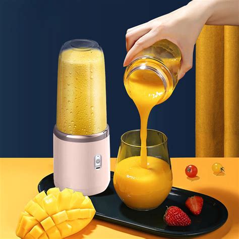 Juicers On Clearance! Juice Extractor Home Use Small Juicer Rechargeable Mini Portable (6 Knives ...