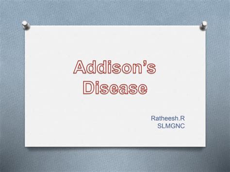 Addisons Disease Ppt