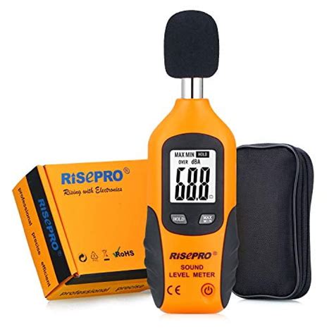 Risepro Decibel Meter Digital Sound Level Meter 30 130 Db Audio