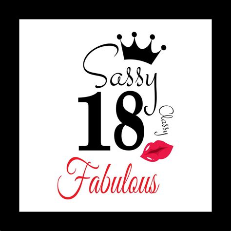Sassy 18 Classy Fabulous Svg Birthday Svg Happy Birthday S Inspire