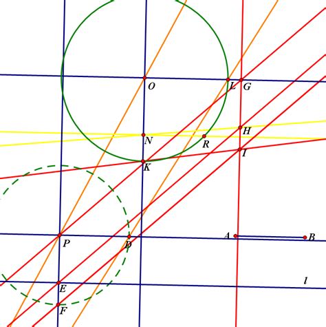 尺规作图变种：尺圆作图（四） 哔哩哔哩