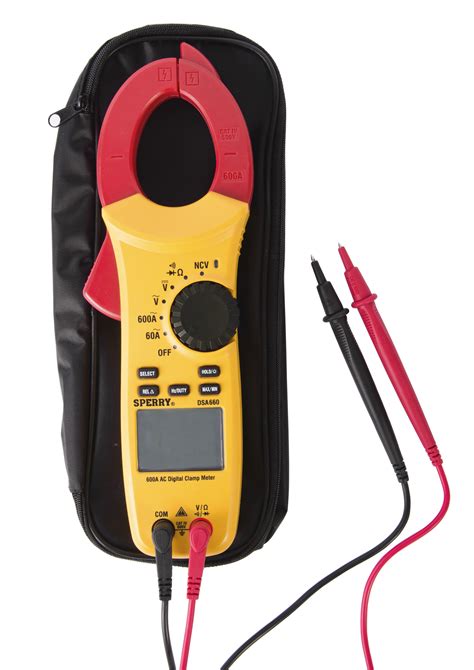 6 Function Auto Ranging 600 Ampere Ac Only Digital Snap Around Clamp Meter