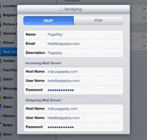 Set Up Email On IPad PagePlay