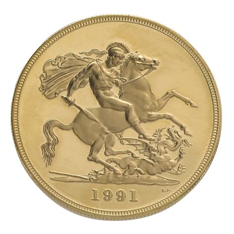 Best Value Quintuple Sovereign £5 Gold Coin Lois Bullion