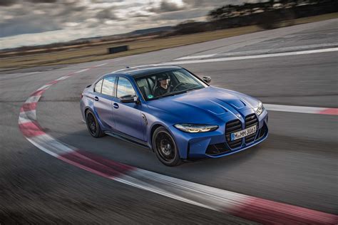 The New BMW M3 Competiton Sedan Frozen Portimao Blue Metallic 03 2021