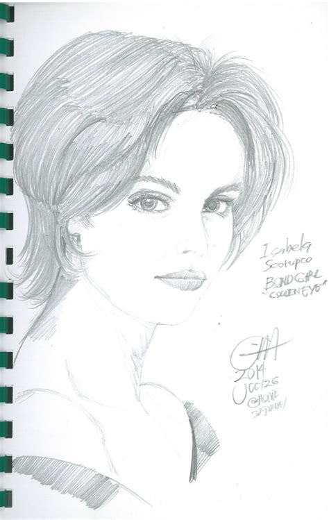 In Love With Bond Girl Isabela Scorupco Ilovetodrawonscratchpaper